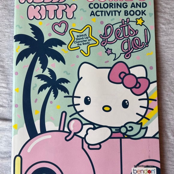 Bendon | Toys | Hello Kitty Coloring Book Lets Go New | Poshmark